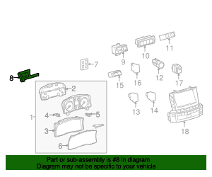 2010-2015 Lexus LX570 Switch Bezel 55446-60080-C0 | OEM Parts Online