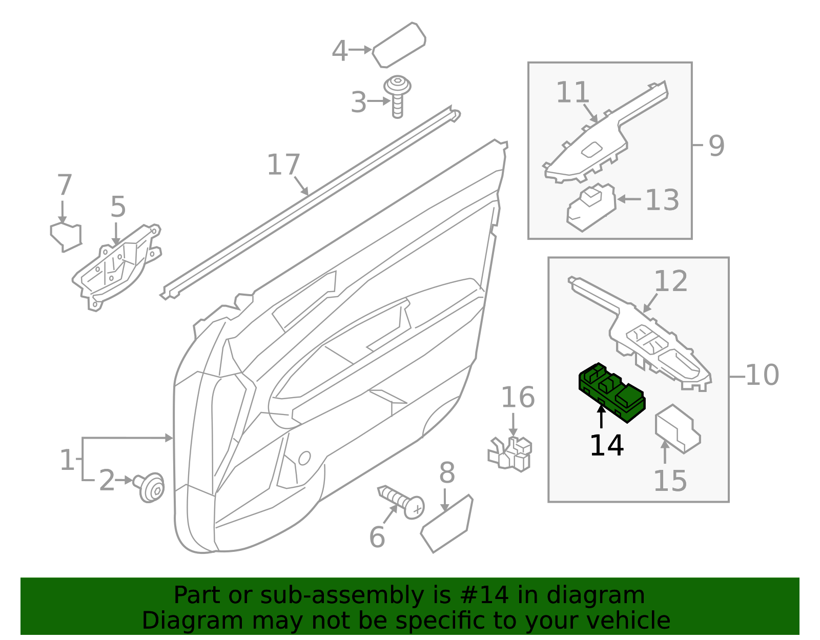 93571-D4140 - Window Switch 2016-2020 Kia Optima | Kia.Parts