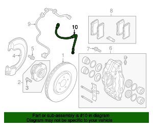 2009-2015 Mitsubishi Lancer Brake Hose 4650A530 | OEM Parts Online
