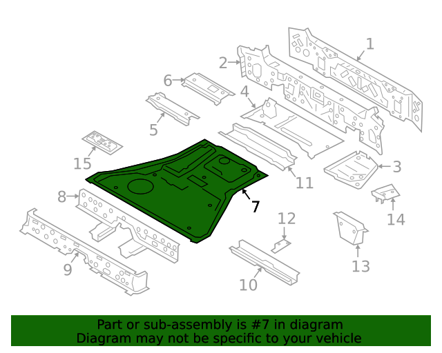 Genuine BMW 41-00-7-947-330 | Floor Pan Assembly | FREE Shipping on ...