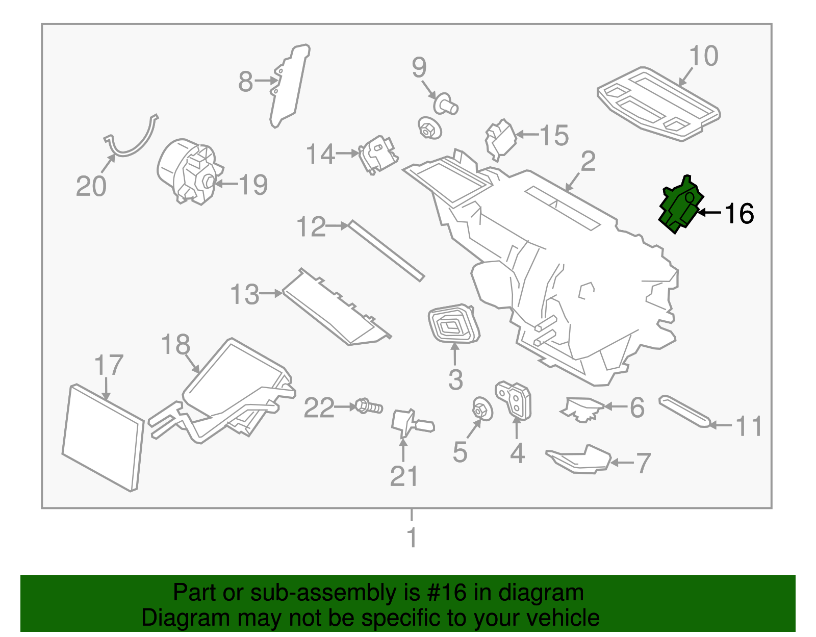 2011-2019 Ford Fiesta Motorcraft™ HVAC Blend Door Actuator YH-1896 ...