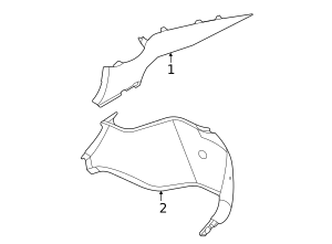 76934-6LB0A - Upper Quarter Trim 2020-2024 Nissan Sentra | Nissan Parts ...