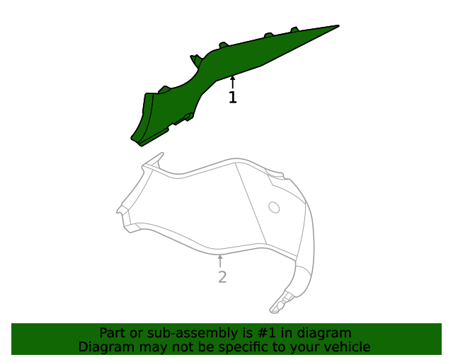 78127-6LB0A - Upper Quarter Trim - 2020-2022 Nissan Sentra | Nissan OEM ...