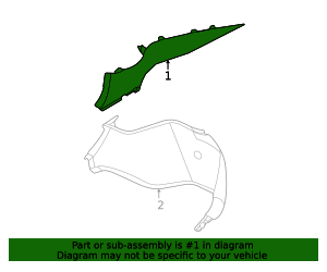 76934-6LB0A - Upper Quarter Trim 2020-2024 Nissan Sentra | Nissan Parts ...