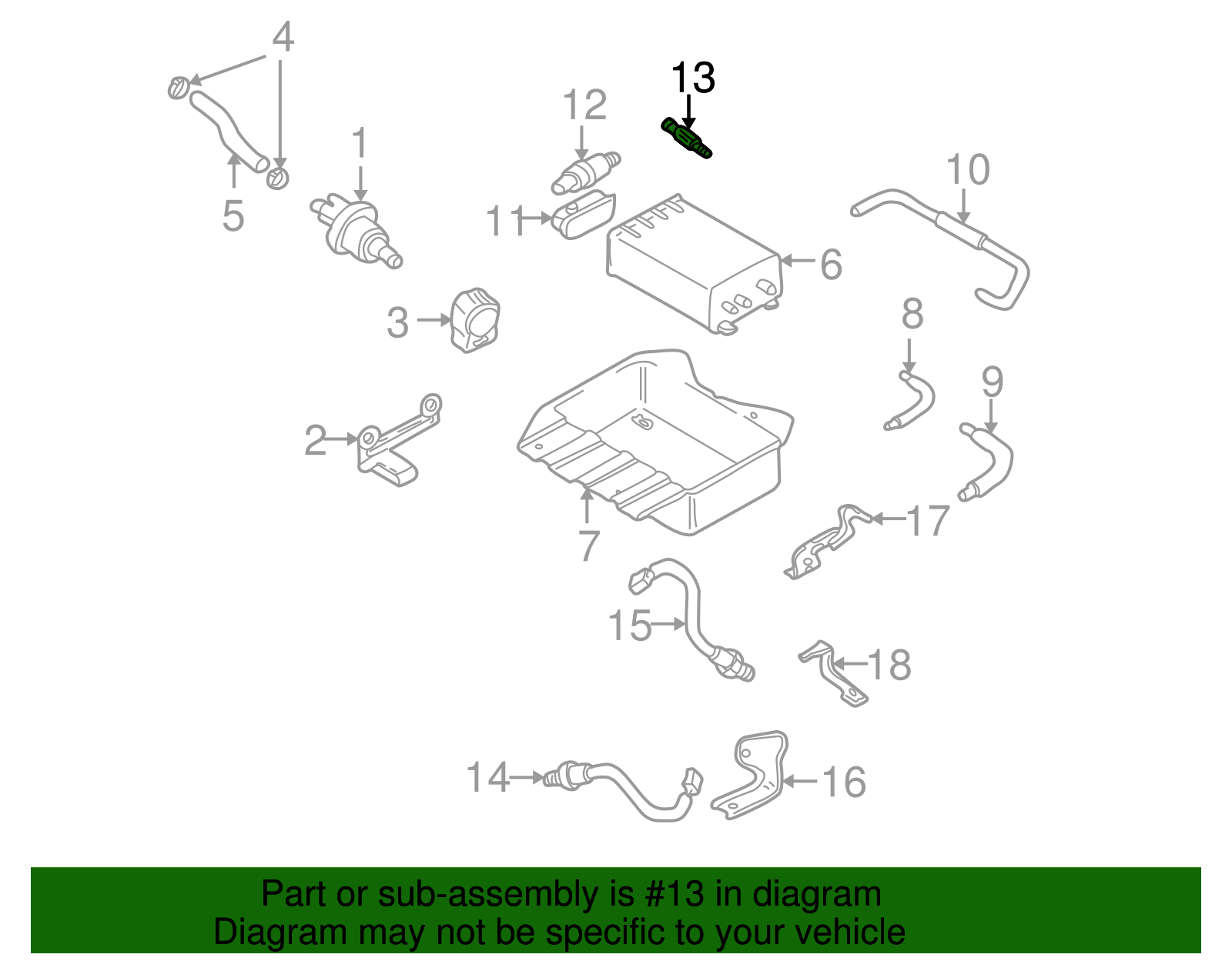 Genuine PCV Valve for 1989-2021 Hyundai | Part# 26740-32804 | Hyundai ...