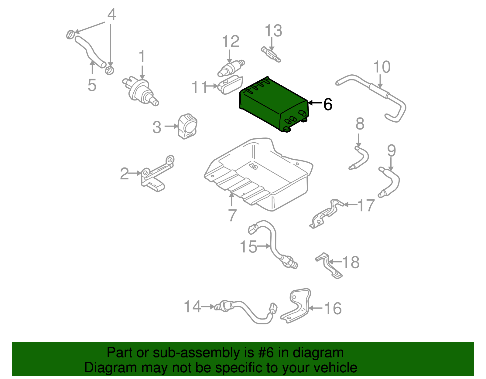31420-2C700 - EVAP Canister - 2005-2008 Hyundai Tiburon | Conicelli Hyundai
