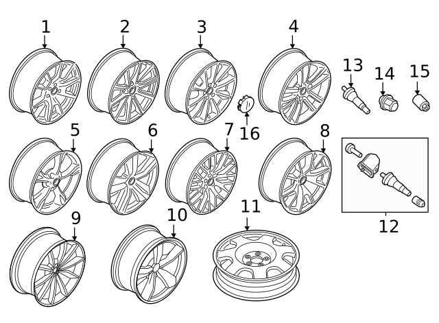 2020-2023 Ford Mustang Wheel Assembly LR3Z-1007-B | QuirkParts