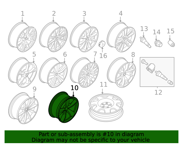2019-2020 Ford Mustang Wheel, Alloy KR3Z-1007-A | OEM Parts Online