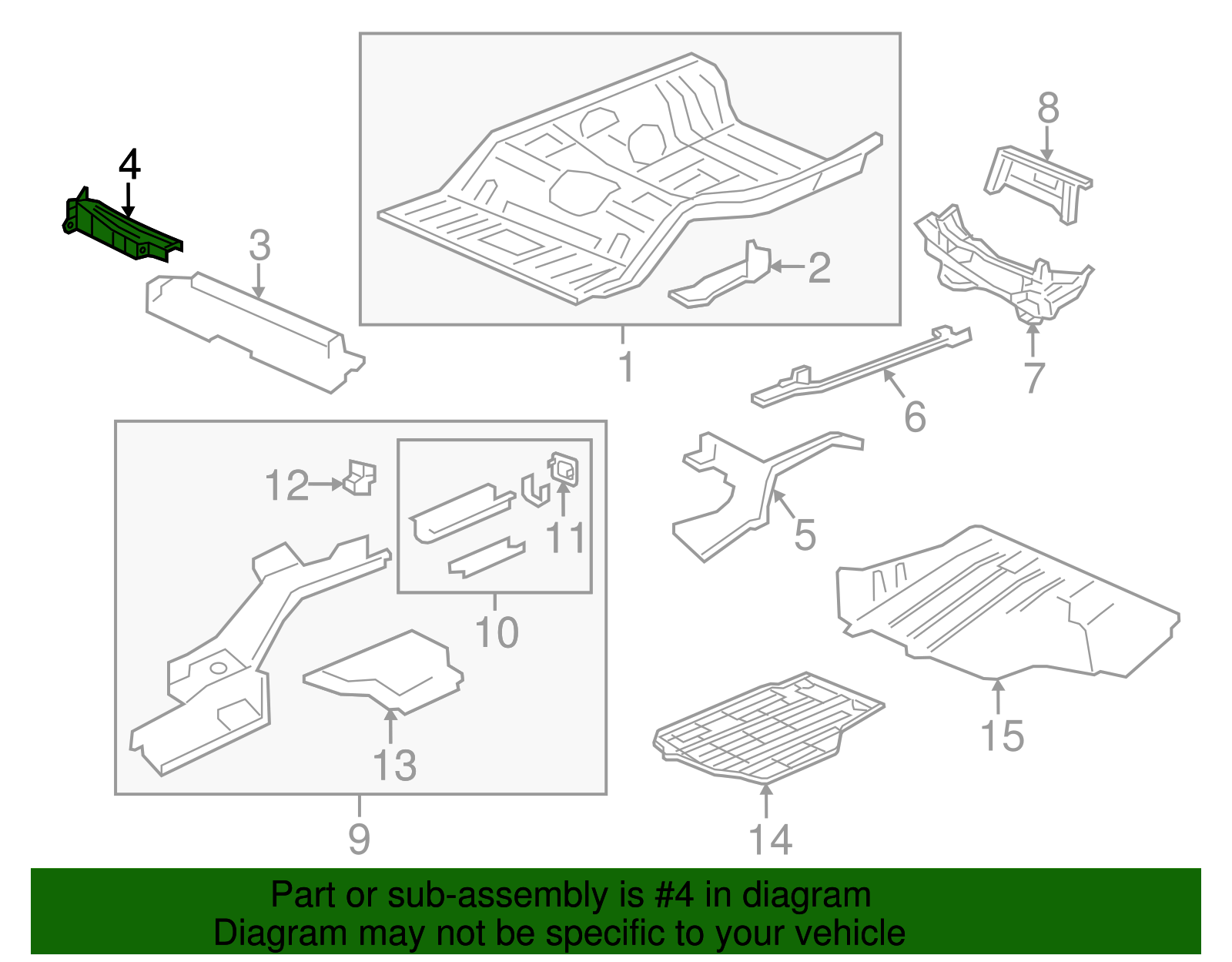 65722-TS8-A00ZZ - Gusset | Genuine Honda Parts