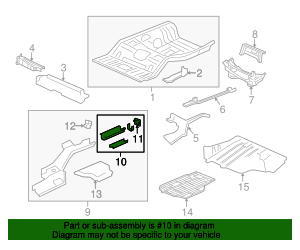 2012-2015 Honda Civic Frame B Set, L Rear 04654-TR3-A00ZZ | OEM Parts ...