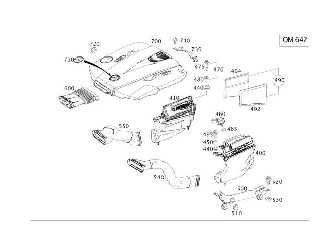 2009-2017 Mercedes-Benz Parts Kit, Filter Element 642-094-00-00 | OEM ...