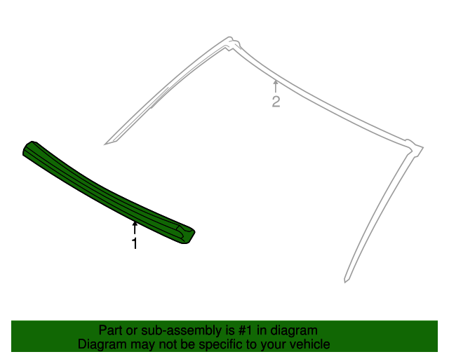 Genuine BMW 41-21-7-193-276 | Windshield Header | FREE Shipping on Most ...