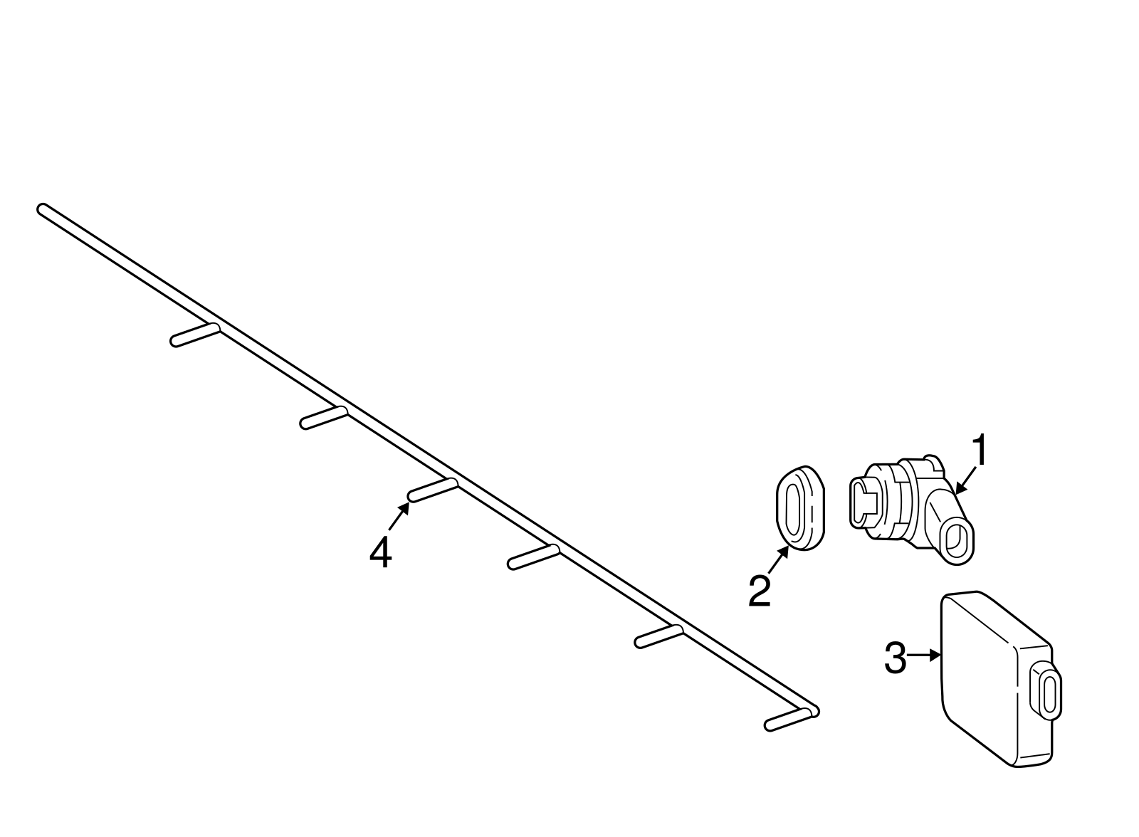 205-540-64-35-64 - Electrical Wiring Harness 2008-2023 Mercedes-Benz ...