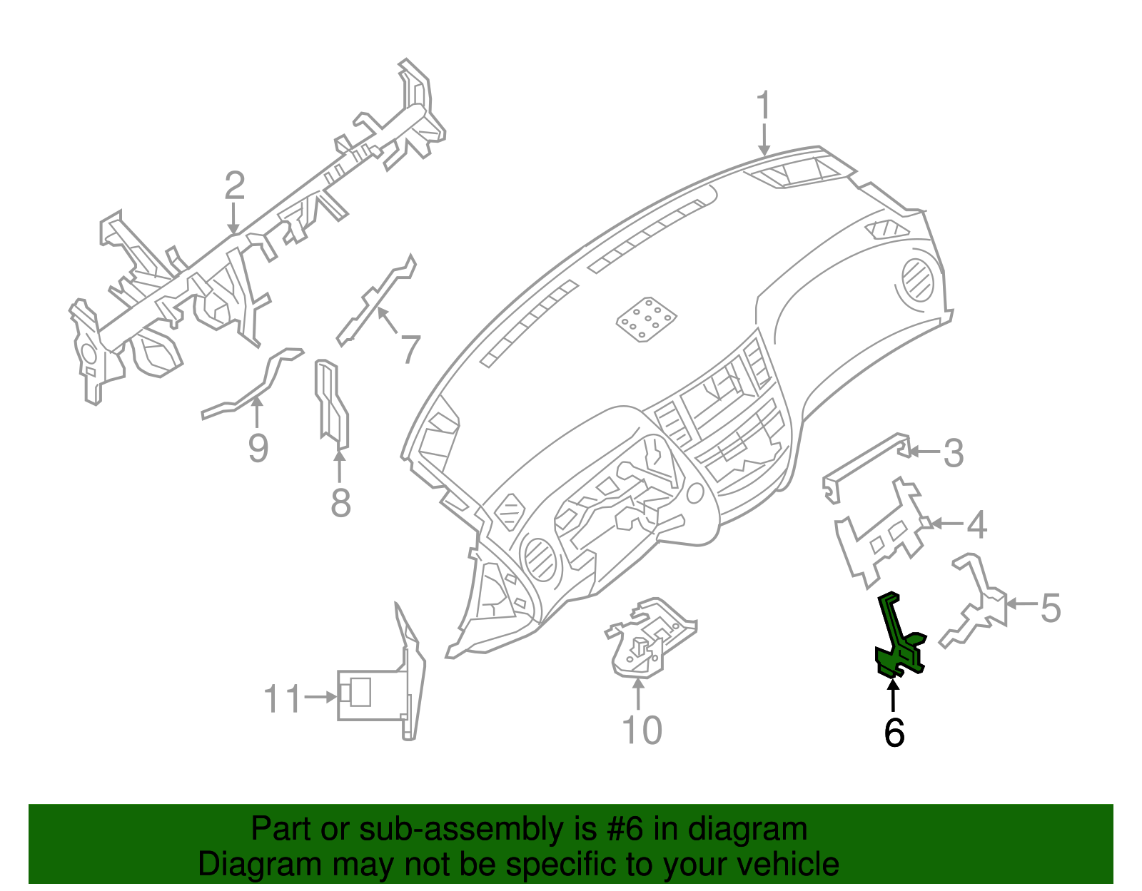 2017-2020 Nissan Pathfinder Bracket 28039-9PJ0A | Ziegler Nissan of ...