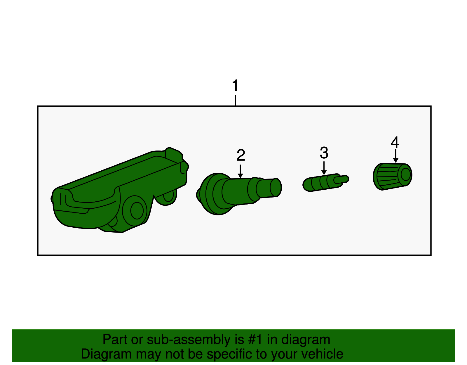 2012-2015 GM Tire Pressure Monitoring System (TPMS) Sensor 20964159 ...