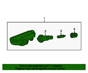 2012-2015 GM Tire Pressure Monitoring System (TPMS) Sensor 20964159 ...