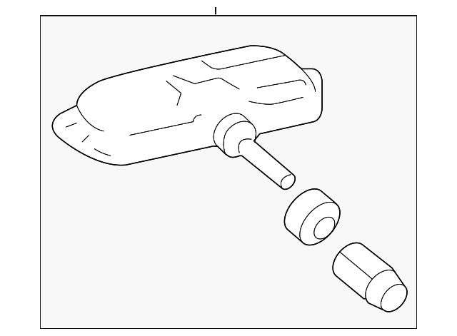 42607-02050 - Tire Pressure Monitoring System Sensor - 2019-2021 Toyota ...
