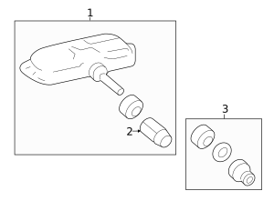 OEM 2019-2024 Toyota Tire Pressure Monitoring System (TPMS) Sensor ...