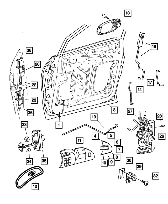 2001-2025 Mopar Latch Link Clip 4658677 | TascaParts.com