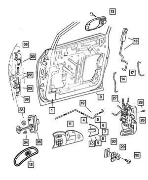 Mopar LOCK ROD - RETAINER | Mopar 04658675 4658675 | Auto Parts