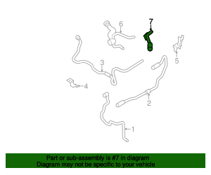 17127580962 - 2010-2019 BMW Overflow Hose (17-12-7-580-962) | BMW of ...