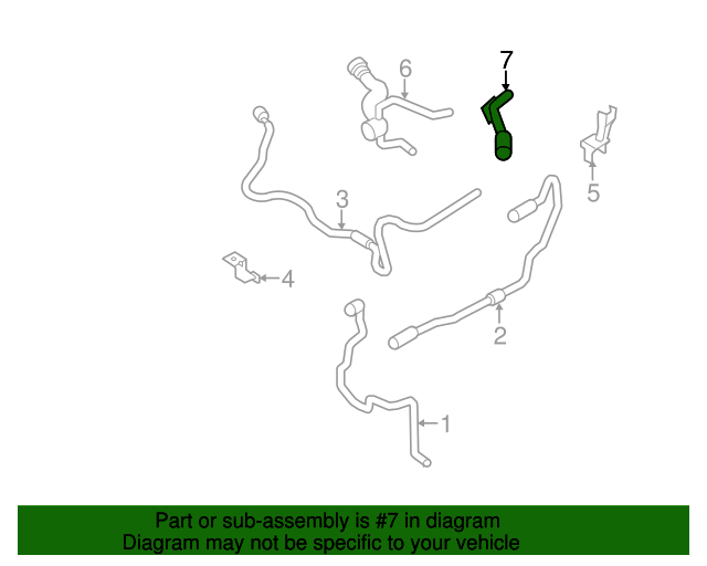 17127580962 - 2010-2019 BMW Overflow Hose (17-12-7-580-962) | BMW of ...