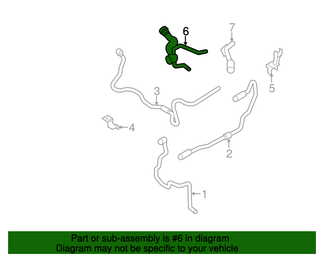 17127580957 - 2010-2019 BMW Radiator Coolant Hose (17-12-7-580-957 ...