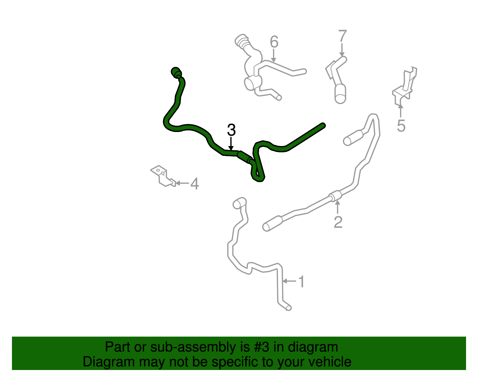 17127583175 - 2010-2017 BMW Connector Hose (17-12-7-583-175) | BMW of ...