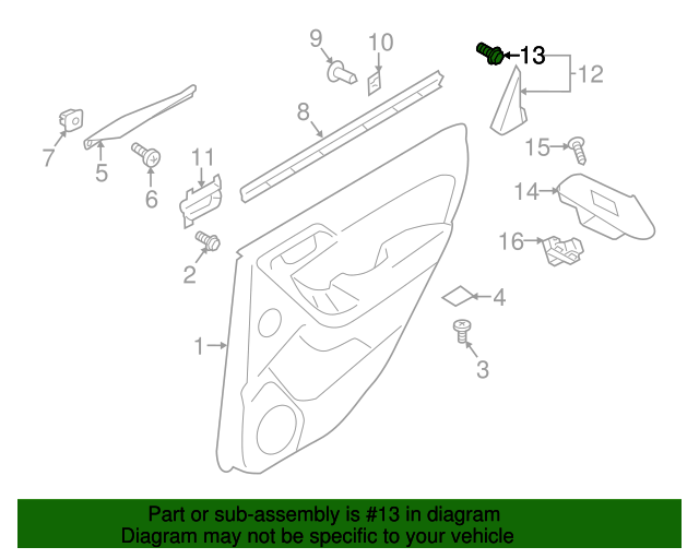 2014-2021 Subaru Corner Trim Clip 909130174 | TascaParts.com