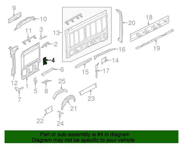 2015-2020 Ford Front Panel Lower Reinforced KK3Z-61264K44-B | QuirkParts