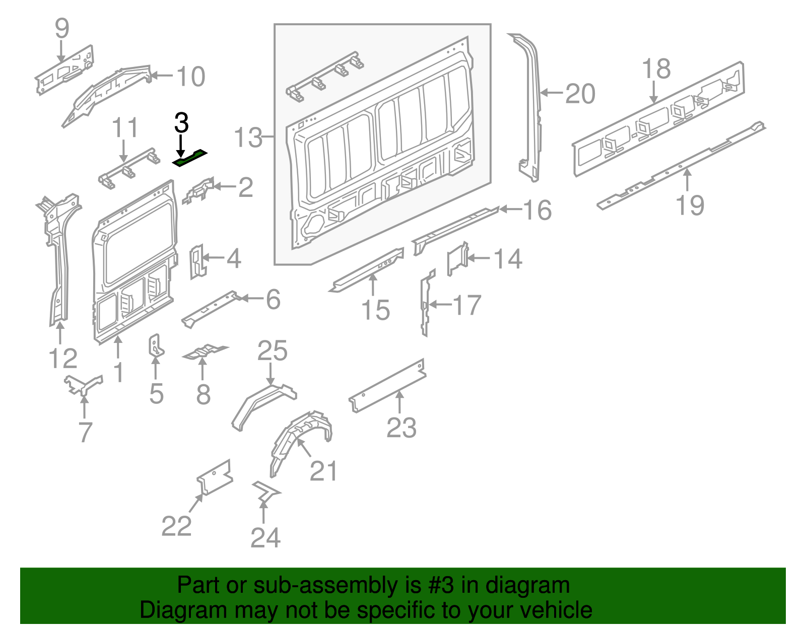 2018-2024 Ford Front Panel Upper Bracket CK4Z-6151186-B | QuirkParts
