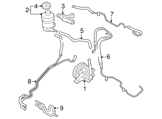 2007-2008 Hyundai Entourage Power Steering Pump 57110-4D200 ...