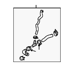 2010-2013 Mazda 3 Engine Coolant Overflow Hose LF8B1518YA | Mazda Parts ...