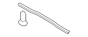 2006-2011 Hyundai Accent Front Weather-Strip 86435-1E000 | QuirkParts