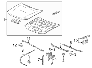 2006-2008 Isuzu Release Cable Clip 8973253930 | Isuzu Parts Center
