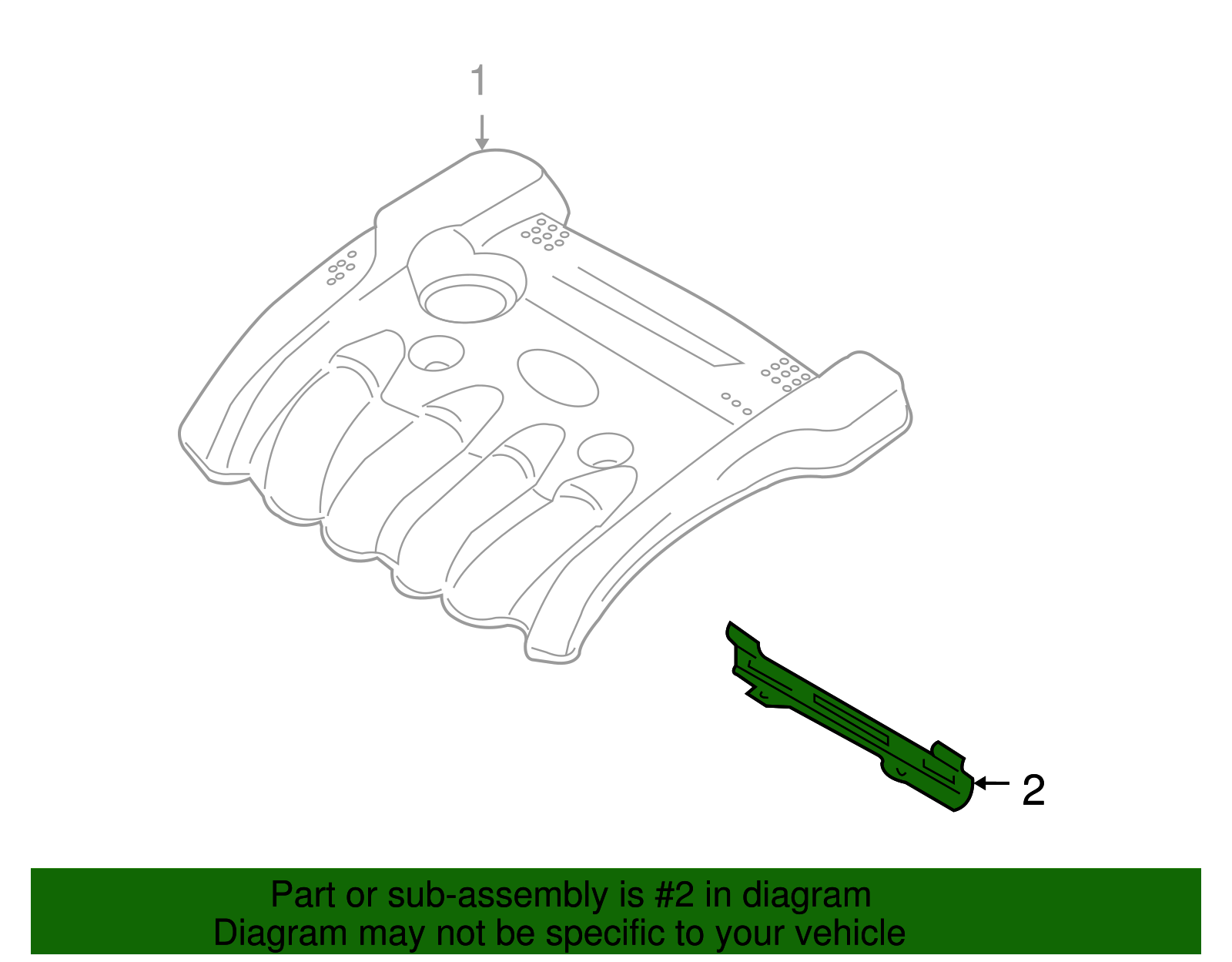 29244-25212 - Engine Cover Bracket 2006-2008 Kia | Kia.Parts Store