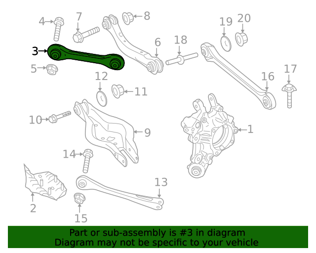 33-32-6-878-632 - Guiding suspens. link w rubber mount rgh 2019-2024 ...