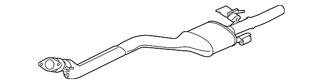 2017-2019 Jaguar XF Converter & Pipe T2H39415 | JaguarParts.com