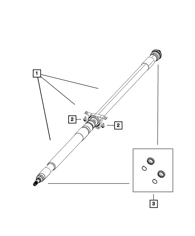 MOPAR DRIVE SHAFT - 68281268AB - 68281268AB | Mopar Online Parts