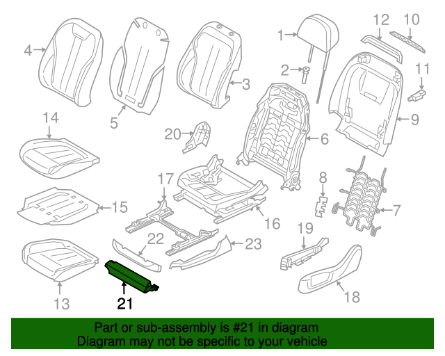52107318992 - 2013-2022 BMW Front Panel (52-10-7-318-992) | BMW of ...