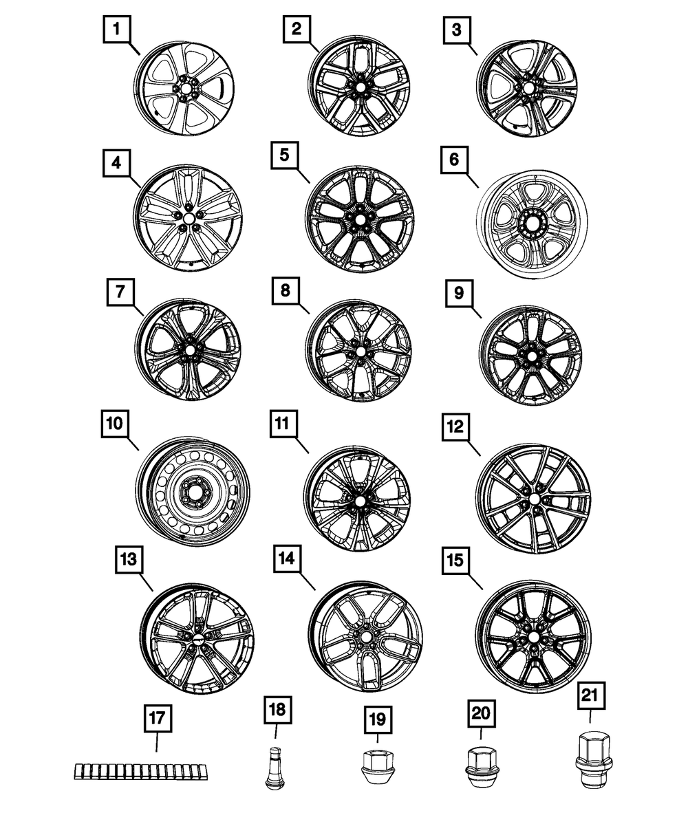 2020-2023 Dodge Aluminum Wheel 4755461aa | Retail Performance Auto Parts