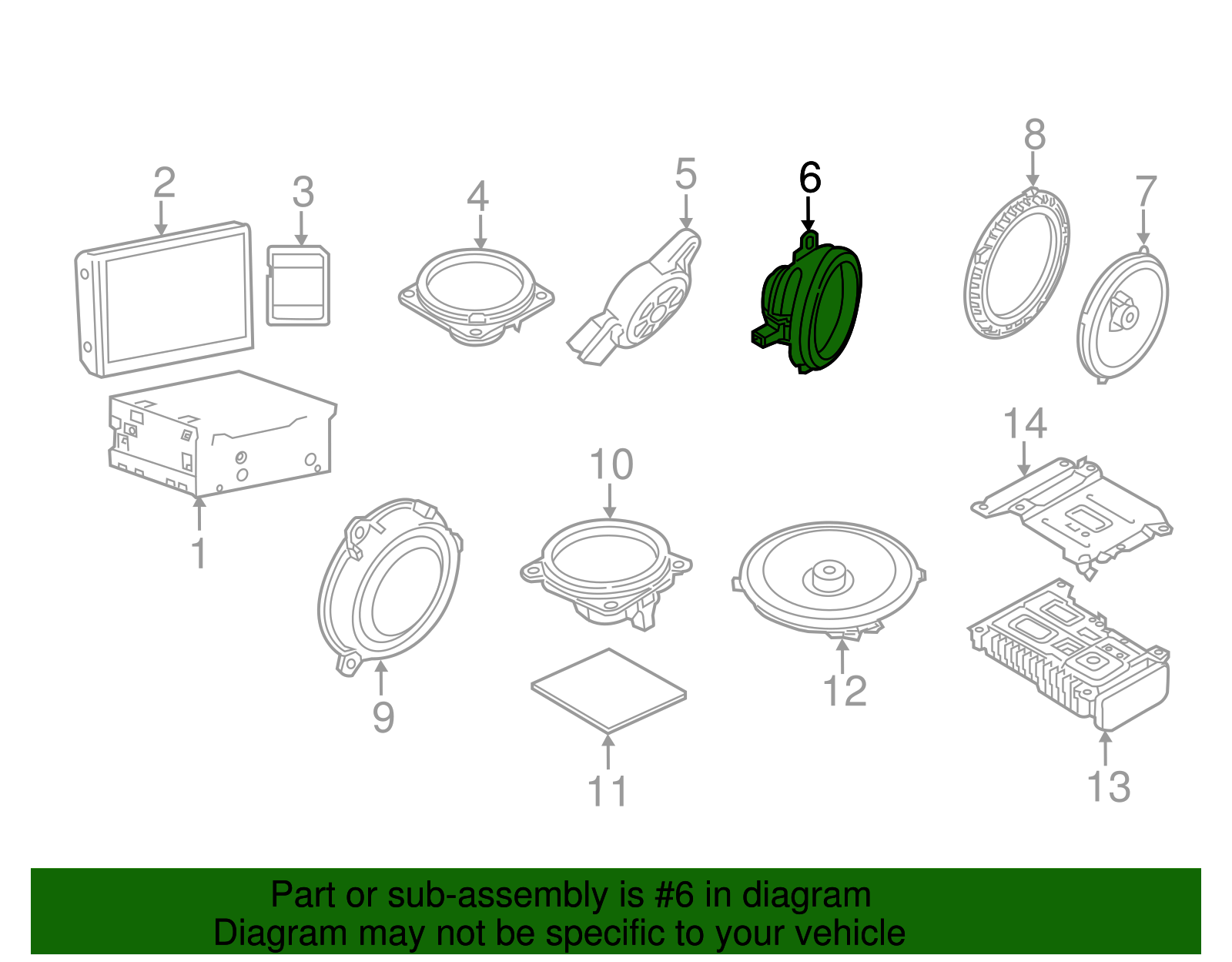28153-5CA2B - Speaker 2011-2020 Infiniti | AutoNation Parts