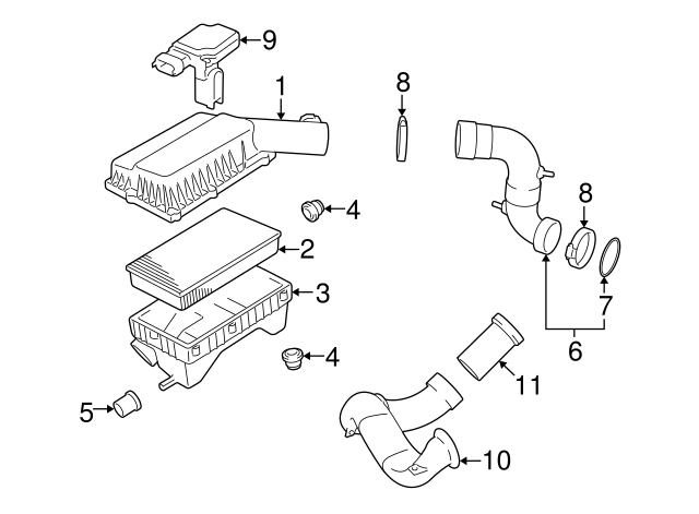 Genuine Air Cleaner Body Grommet for 2003-2011 Saab | Part# 9129705 ...