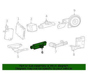 2016-2020 Toyota Mirai Antenna 89992-30070 | Toyota Parts Center
