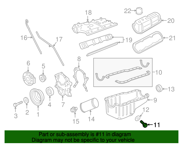 D6TZ-6730-A - Drain Plug 1985-1999 Ford | AutoNationParts.com