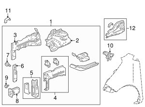 2016-2020 Chevrolet Spark Upper Rail - Passenger Side (RH) 94533846 ...