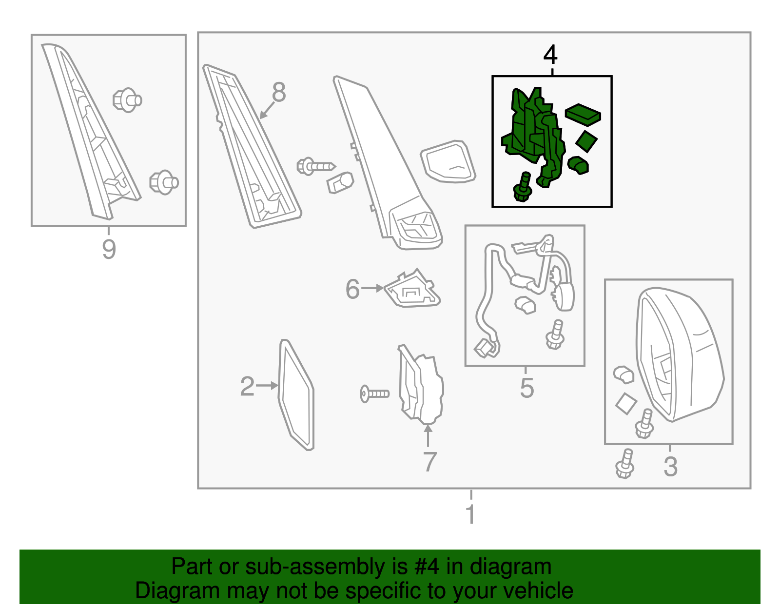 76257-TK8-A02 - Frame 2011-2013 Honda Odyssey | Honda Parts Online