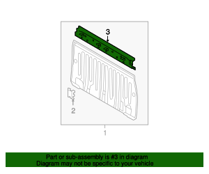 2007-2008 Toyota Tundra Upper Reinforced 64105-0C050 | Toyota Parts