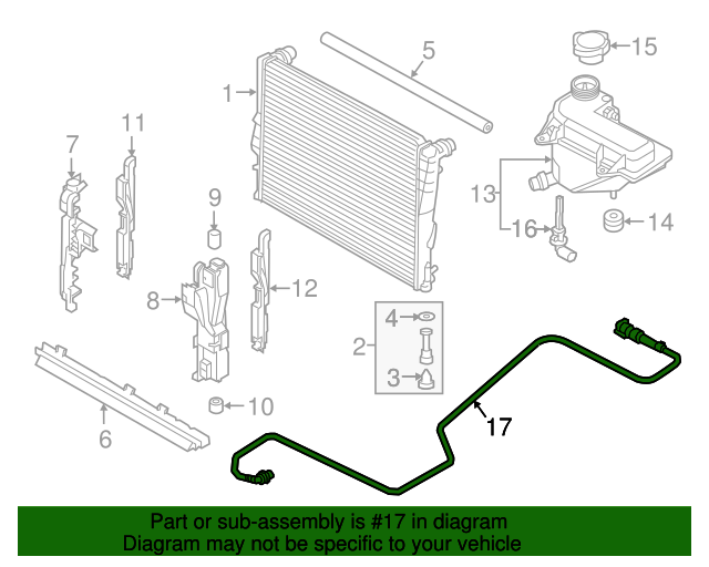 Genuine BMW 17-22-7-836-830 | Vent Tube | FREE Shipping on Most Orders ...