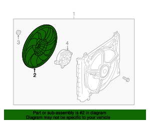 2011-2019 Nissan Fan Blade 21486-1FE0A | TascaParts.com